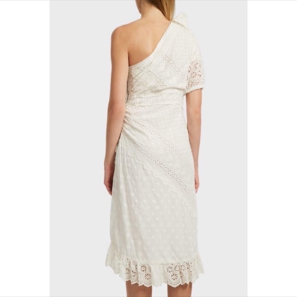 Ulla Johnson | Dresses | Ulla Johnson Gwyneth Eyelet One Shoulder Midi ...